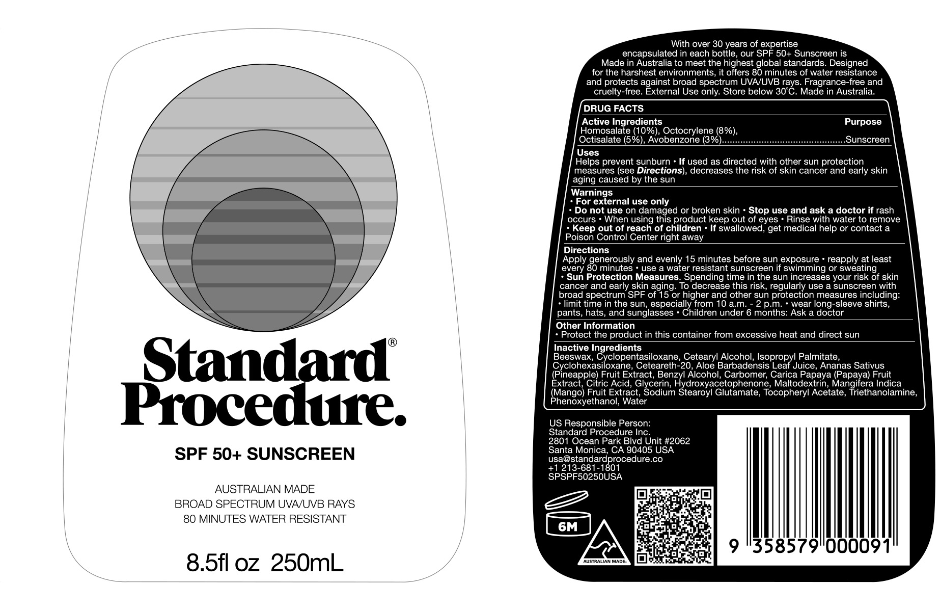 Product Images Standard Procedure Spf 50 Sunscreen Photos - Packaging ...