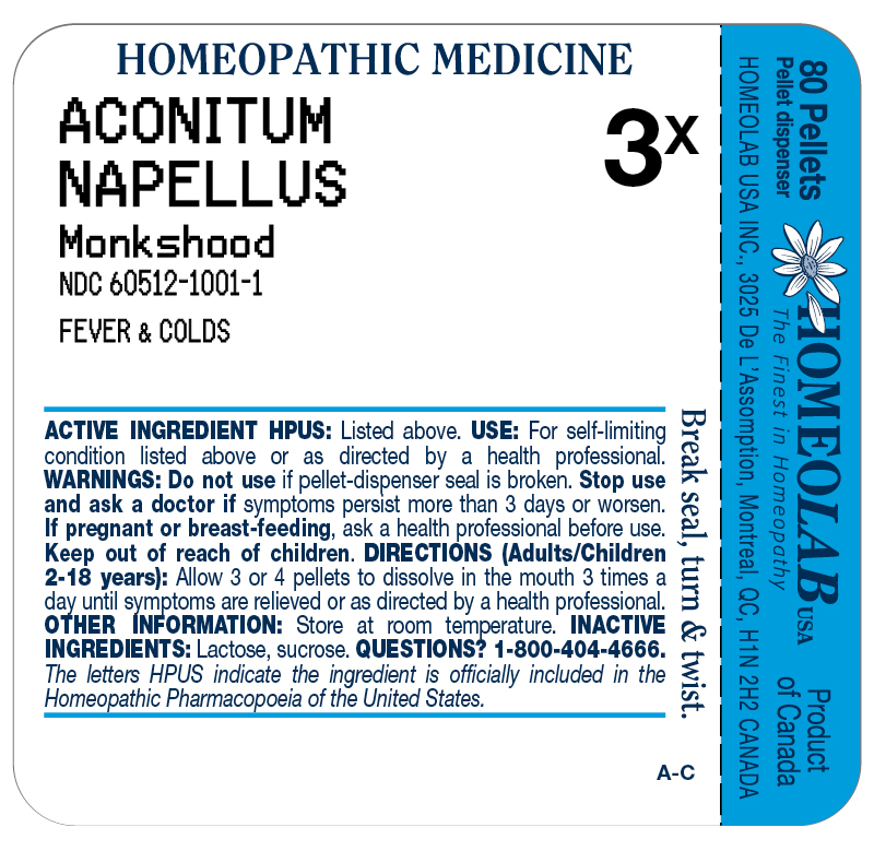Aconitum Napellus Product Images - NDC 60512-1001