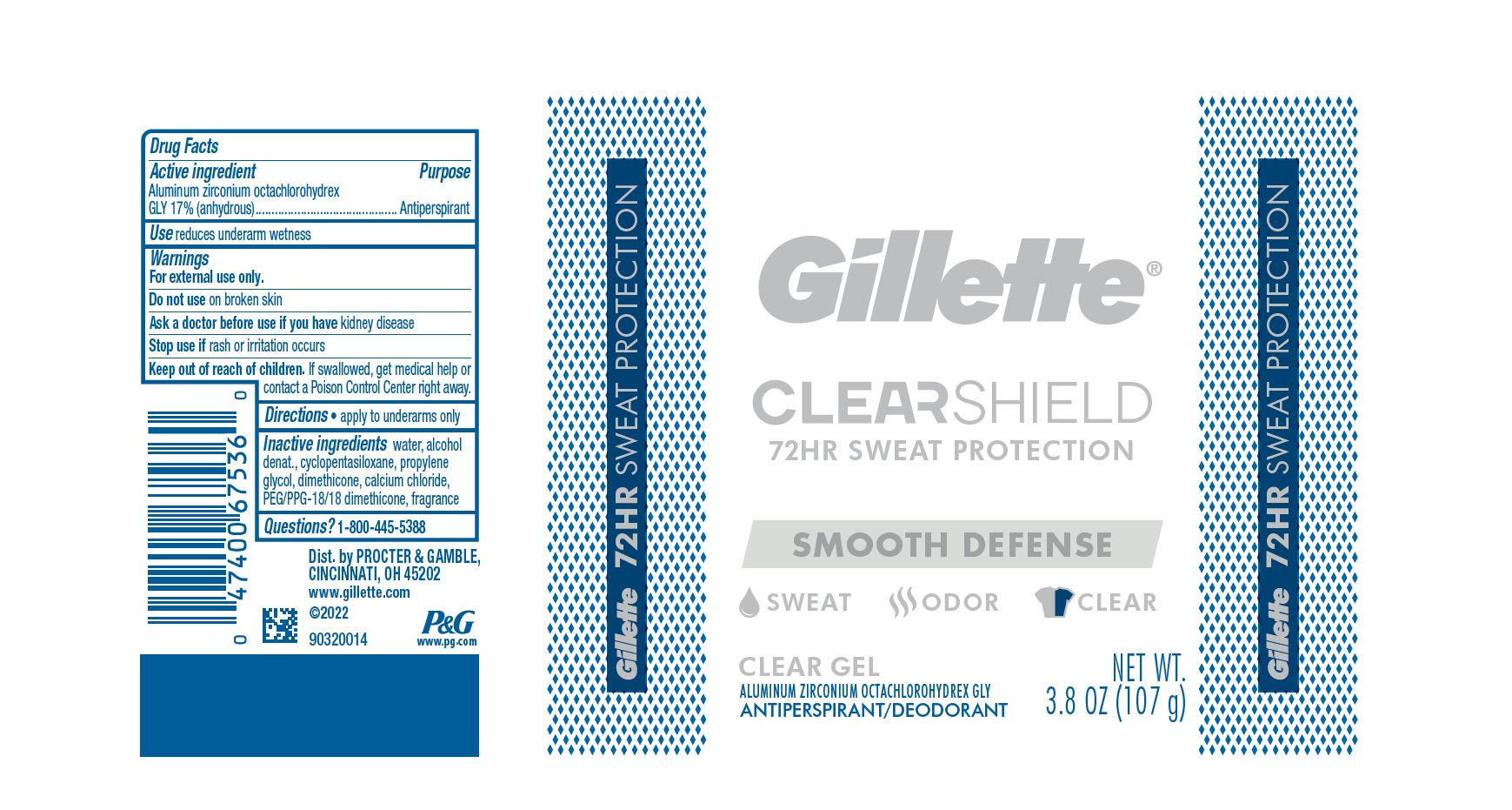 Product Images Gillette Clearshield Smooth Defense Clear Photos ...