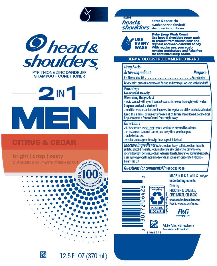 FDA Label for Head And Shoulders 2in1 Men Citrus And Cedar Lotion ...