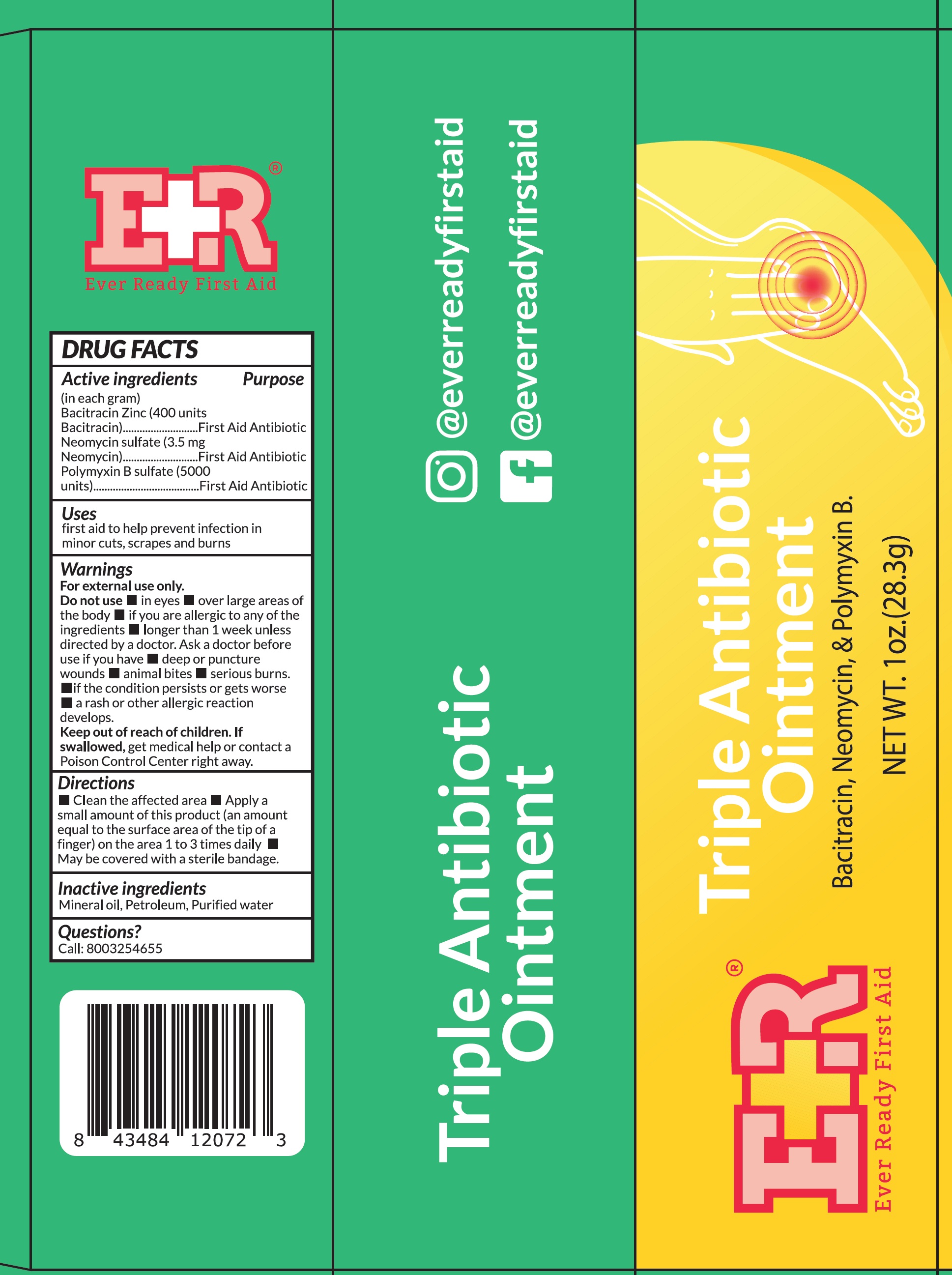 Label Er Triple Antibiotic Ointment Topical - Indications, Usage ...