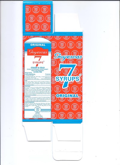 Product Images Goyescas 7 Syrups Original Cough And Cold Photos ...