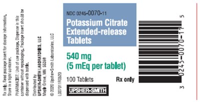 FDA Label for Potassium Citrate Tablet Oral - Indications, Usage ...