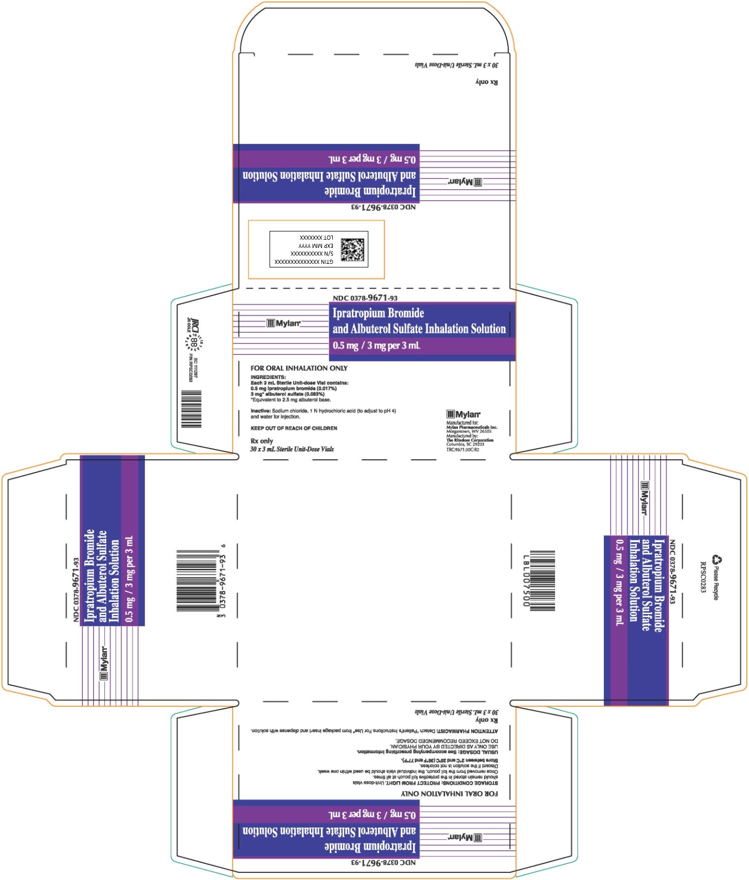NDC Package 0378 9671 93 Ipratropium Bromide And Albuterol Sulfate NDC Package 0378 9671 93 Ipratropium Bromide And Albuterol Sulfate
