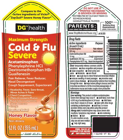 Product Images Dg Health Cold And Flu Severe Photos - Packaging, Labels ...