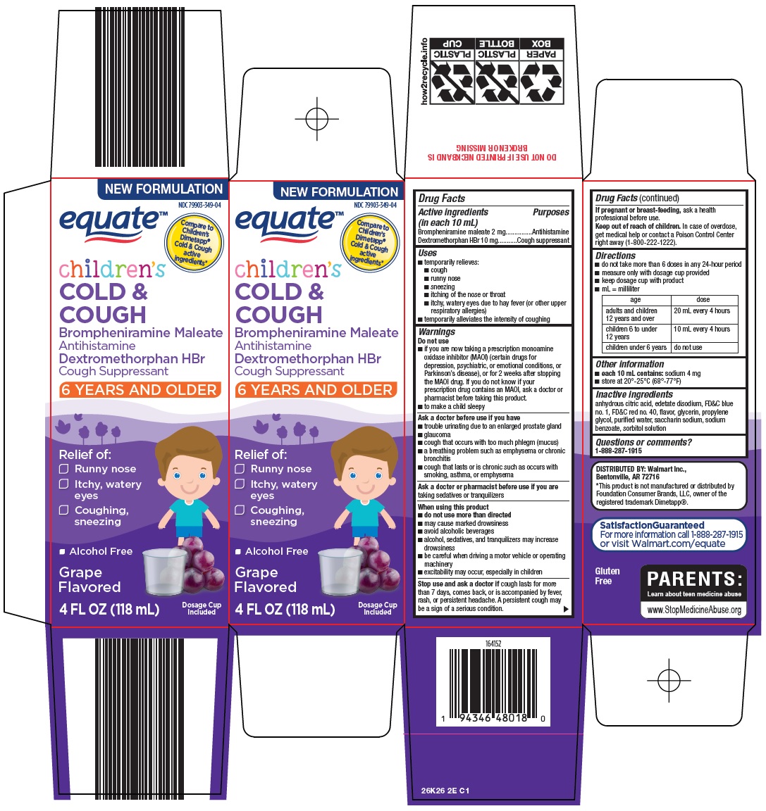 FDA Label for Equate Childrens Cold Cough Solution Oral - Indications, Usage & Precautions