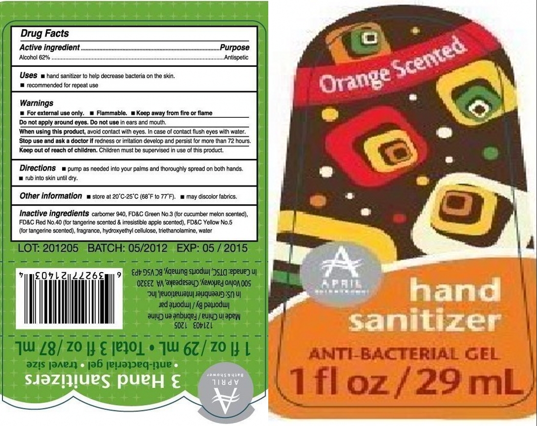 Orange Scented Hand Sanitizer- Images NDC33992-1203