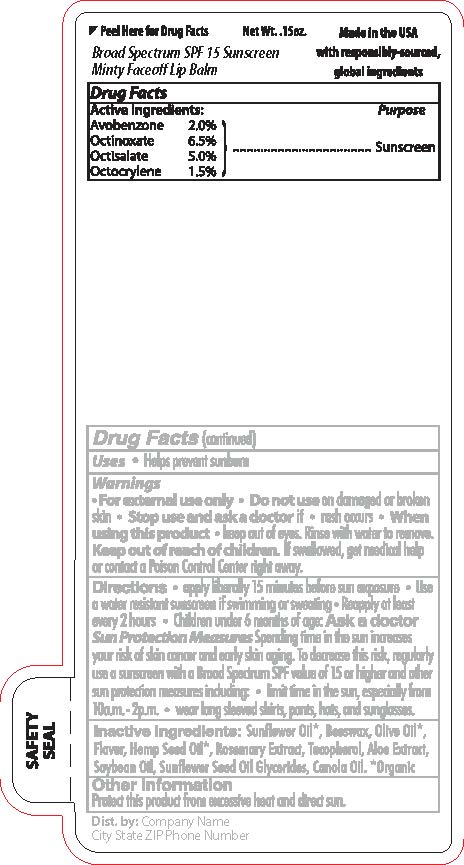 Product Images Minty Faceoff Spf 15 Broad Spectrum Lip Balm Photos ...