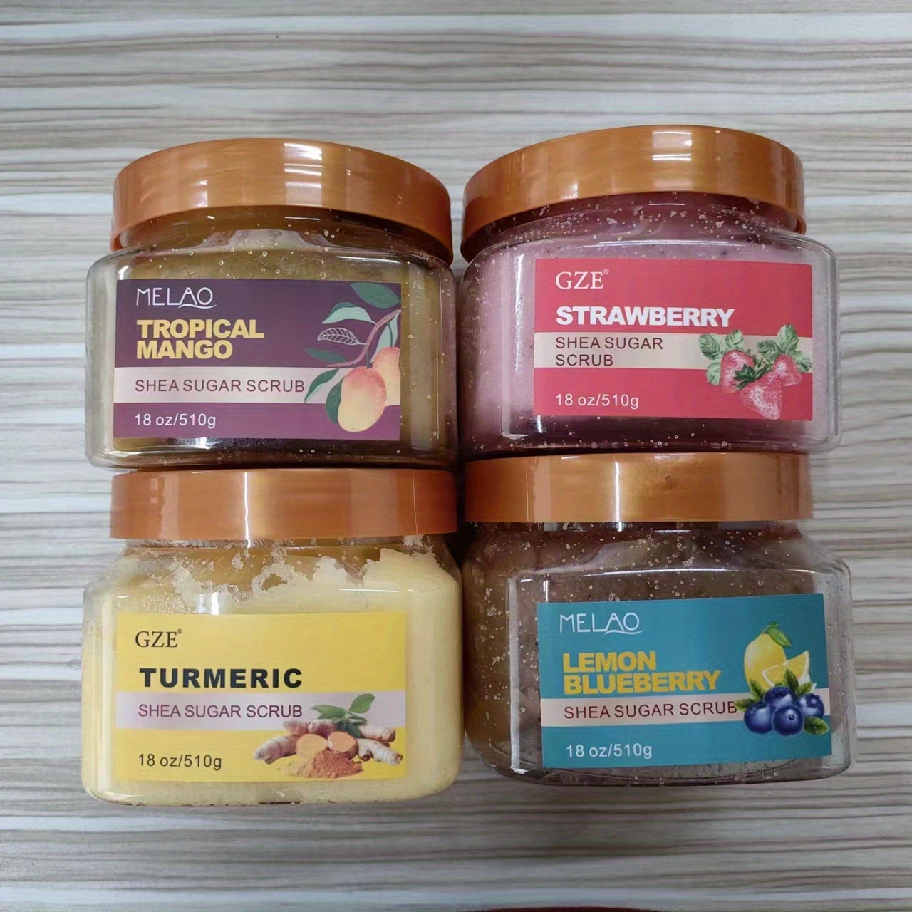 Product Images Melao Shea Sugar Scrub Photos - Packaging, Labels ...