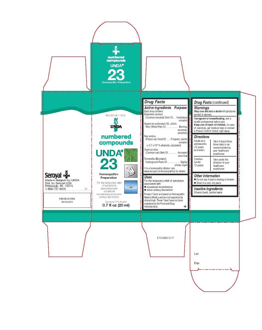 Unda 23 Liquid Product Images - NDC 62106-1122