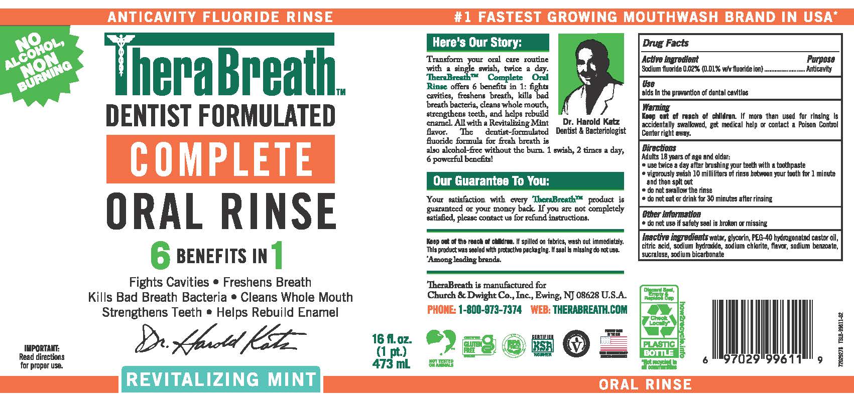 Therabreath Complete Oral Rinse- Images NDC10237-267