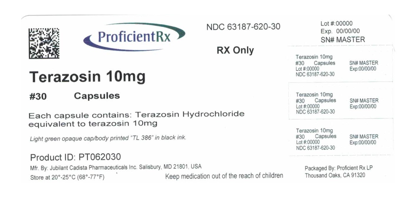 NDC 63187-620 Terazosin Capsule Oral
