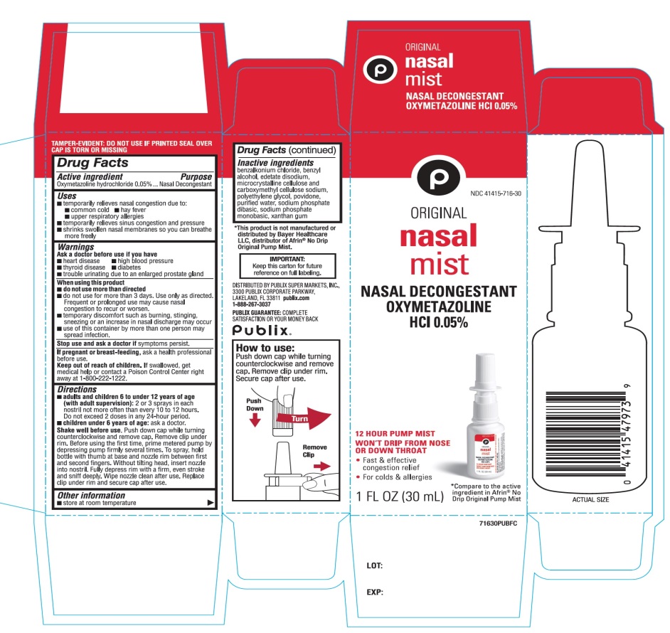 NDC 41415-716 Publix Spray Nasal