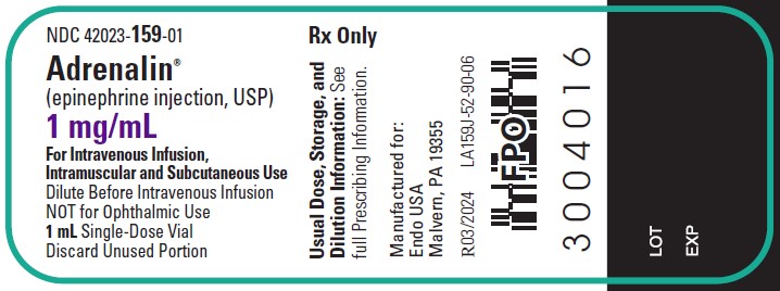 FDA Label for Adrenalin Vials Injection Intramuscular; Intravenous ...