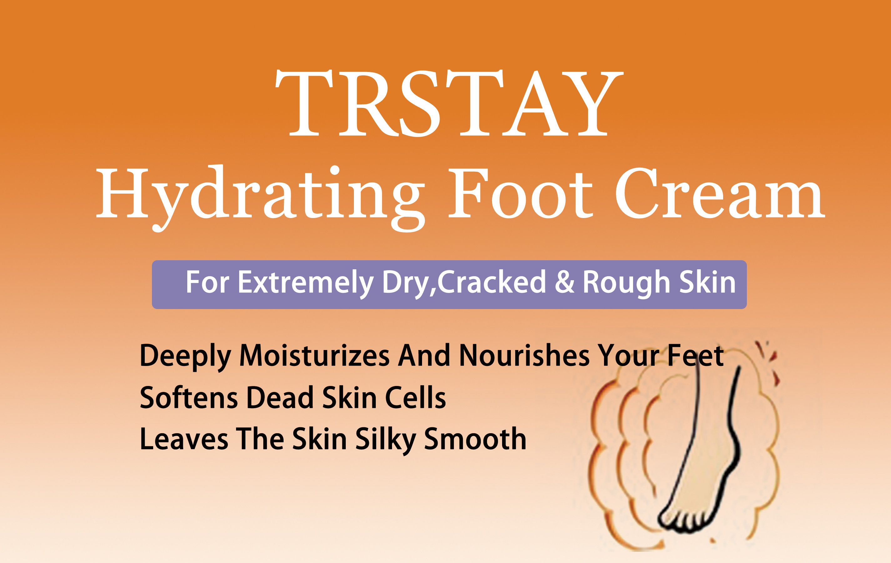 Trstay Hydrating Foot Cream FDA Label - NDC 84756-902