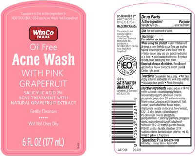 Product Images Winco Foods Oil Free Acne Wash With Pink Grapefruit Acne ...