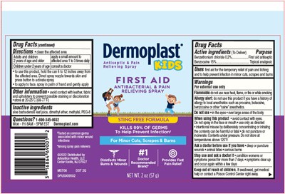 FDA Label for Dermoplast Kids First Aid Spray Topical - Indications ...