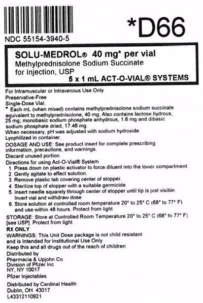 Solu-medrol- Images NDC55154-3940