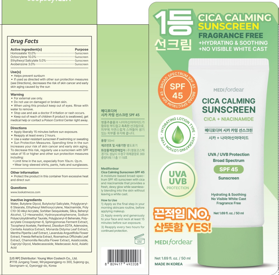 Medifordear Cica Calming Sunscreen- Images NDC72169-550