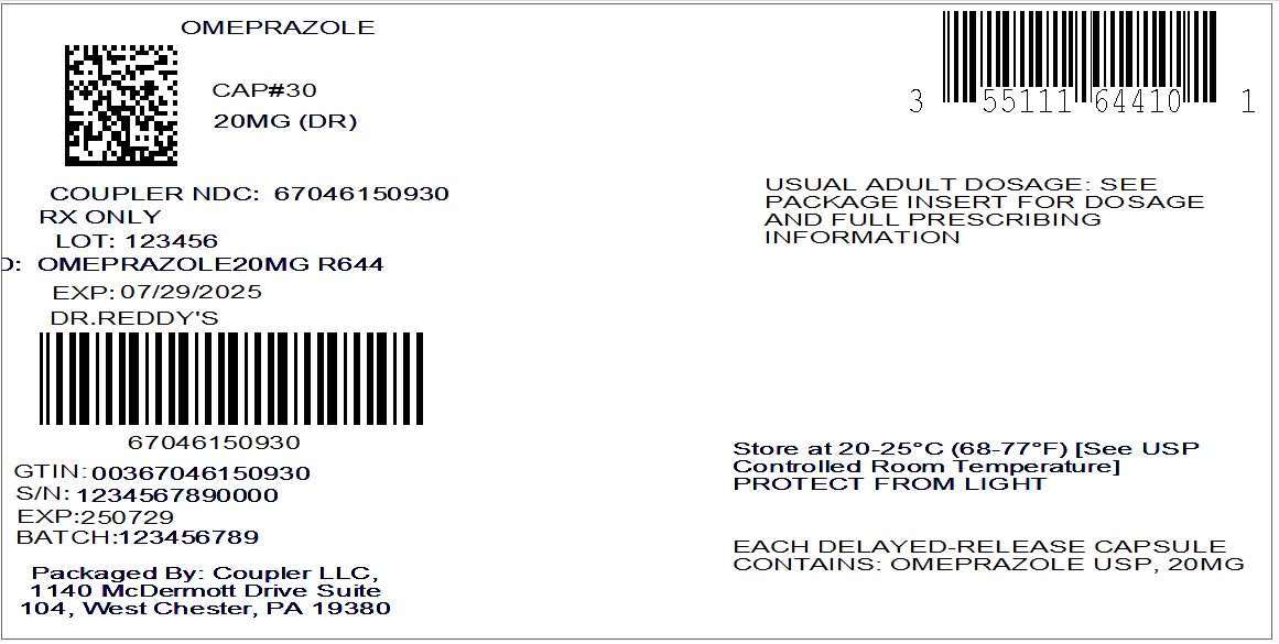 Omeprazole Capsule, Delayed Release- Images NDC67046-1509