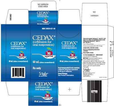 NDC 59630-821 Cedax