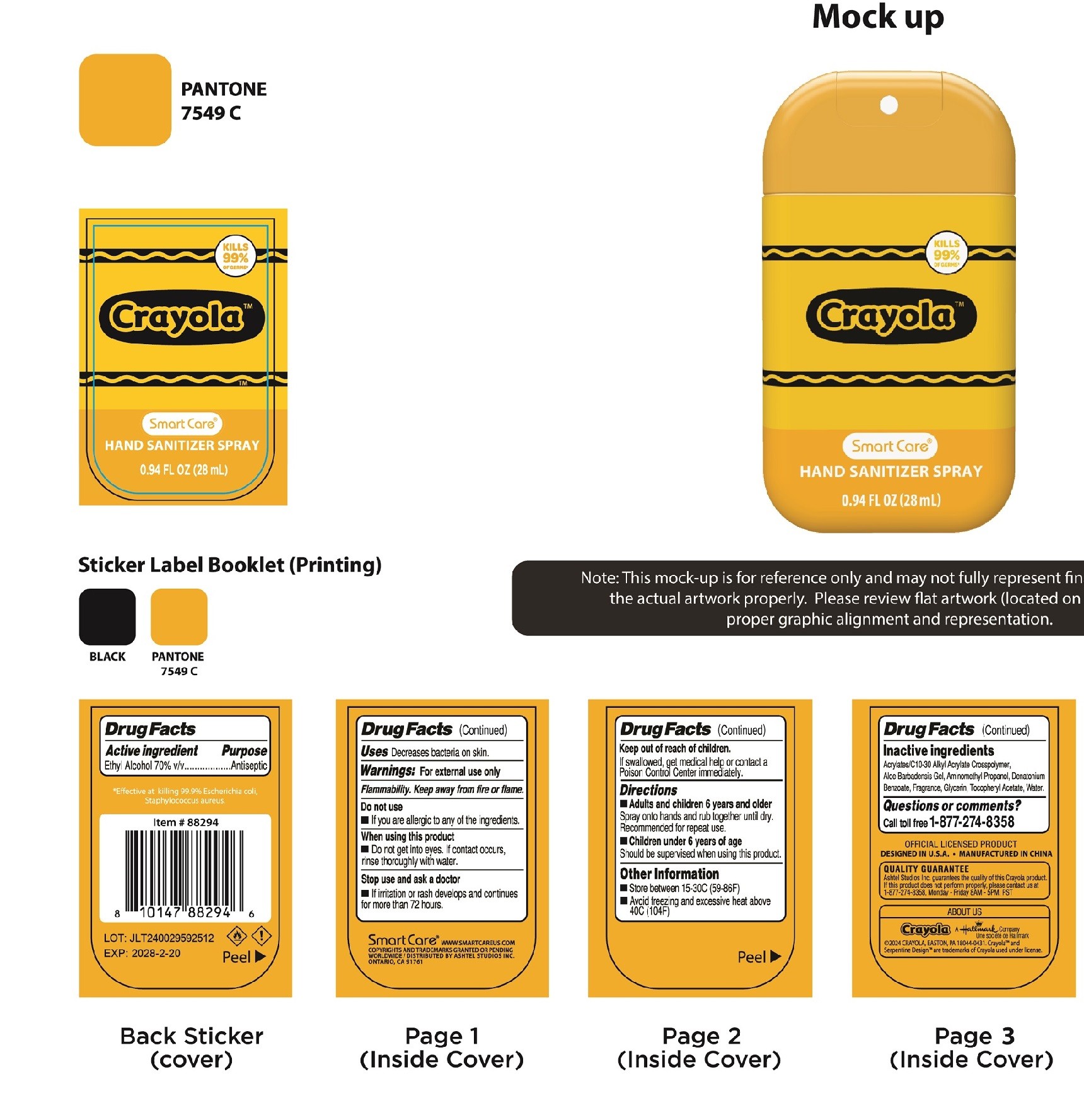 Product Images Smart Care Assorted Licensed Sanitizer Crayola 01 Photos ...