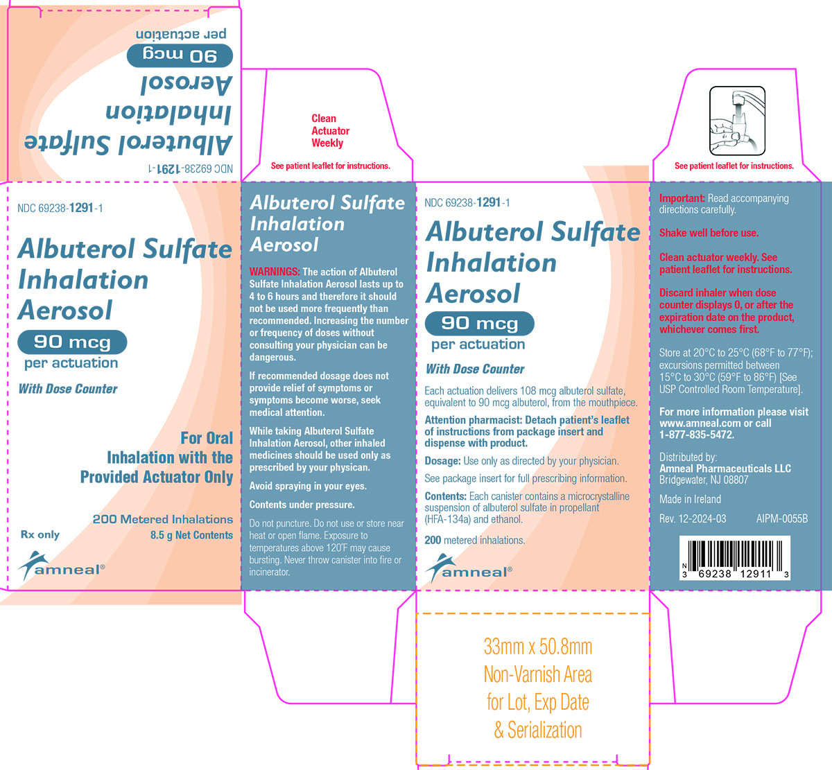 Albuterol Sulfate Inhalation Inhalant- Images NDC69238-1291