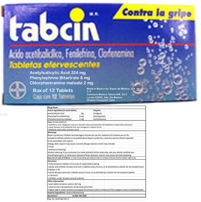 FDA Label for Tabcin 500 - Indications, Usage & Precautions