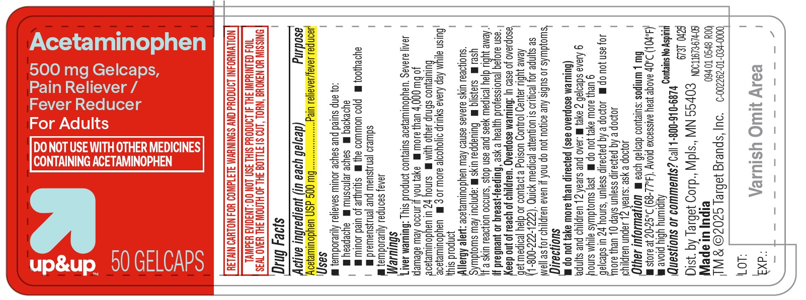 Product Images Acetaminophen Gelcaps Photos - Packaging, Labels ...