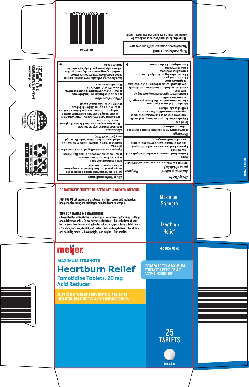 FDA Label for Meijer Heartburn Relief Tablet, Film Coated Oral ...