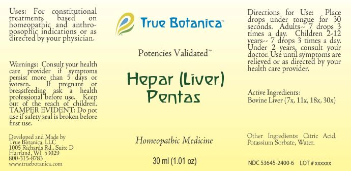 Hepar (liver) Pentas Liquid- Images NDC53645-2400