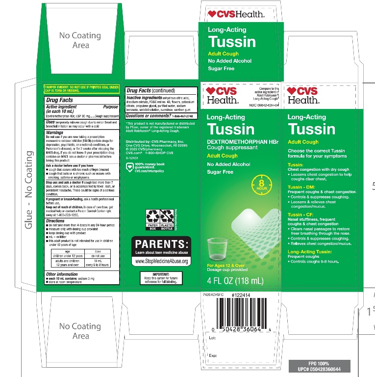 NDC 69842-634 Cvs Long Acting Cough Liquid Oral Label Information ...