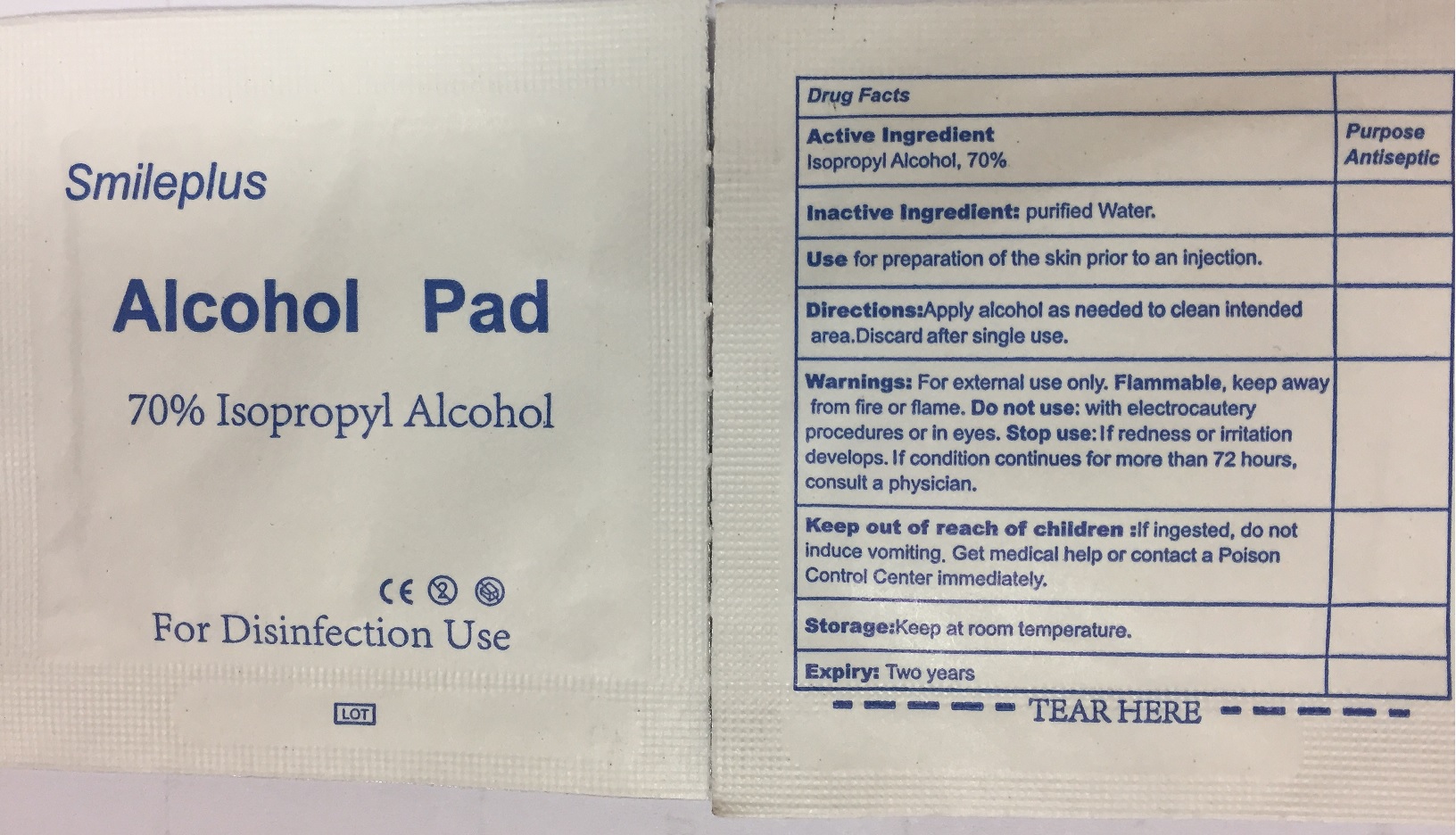Product Images Smileplus Alcohol Pad Photos - Packaging, Labels ...