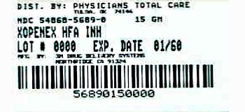 FDA Label for Xopenex Hfa - Indications, Usage & Precautions