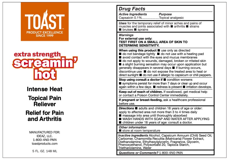 Toast Screamin Hot Cream- Images NDC78983-102