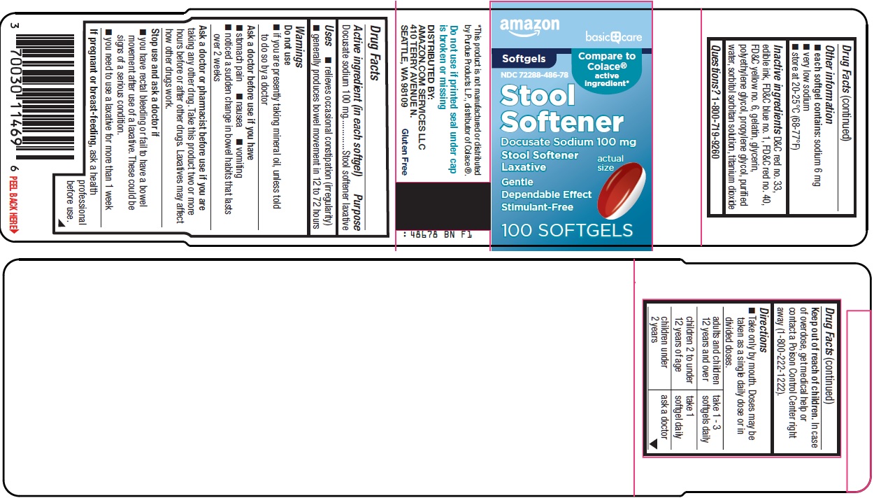 FDA Label for Basic Care Stool Softener Capsule, Liquid Filled Oral ...