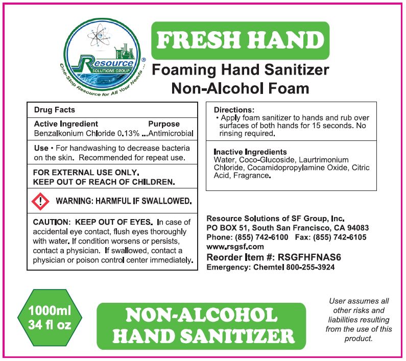 Product Images Fresh Hand Foaming Hand Sanitizer Non-alcohol Foam ...