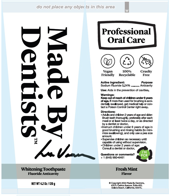 Made By Dentists, Inc. Whitening Paste- Images NDC75065-017
