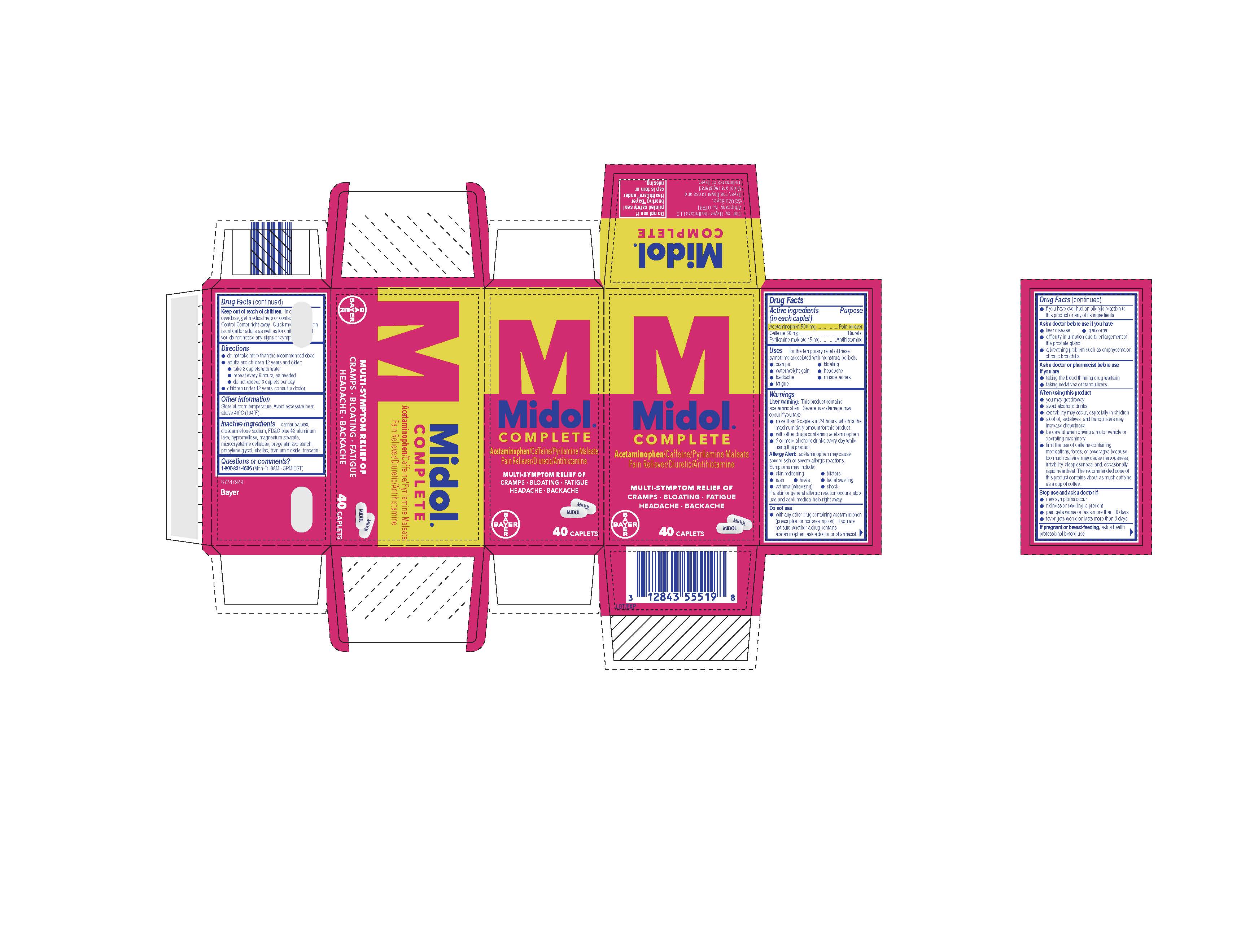 Midol Complete Tablet- Images NDC85237-1841