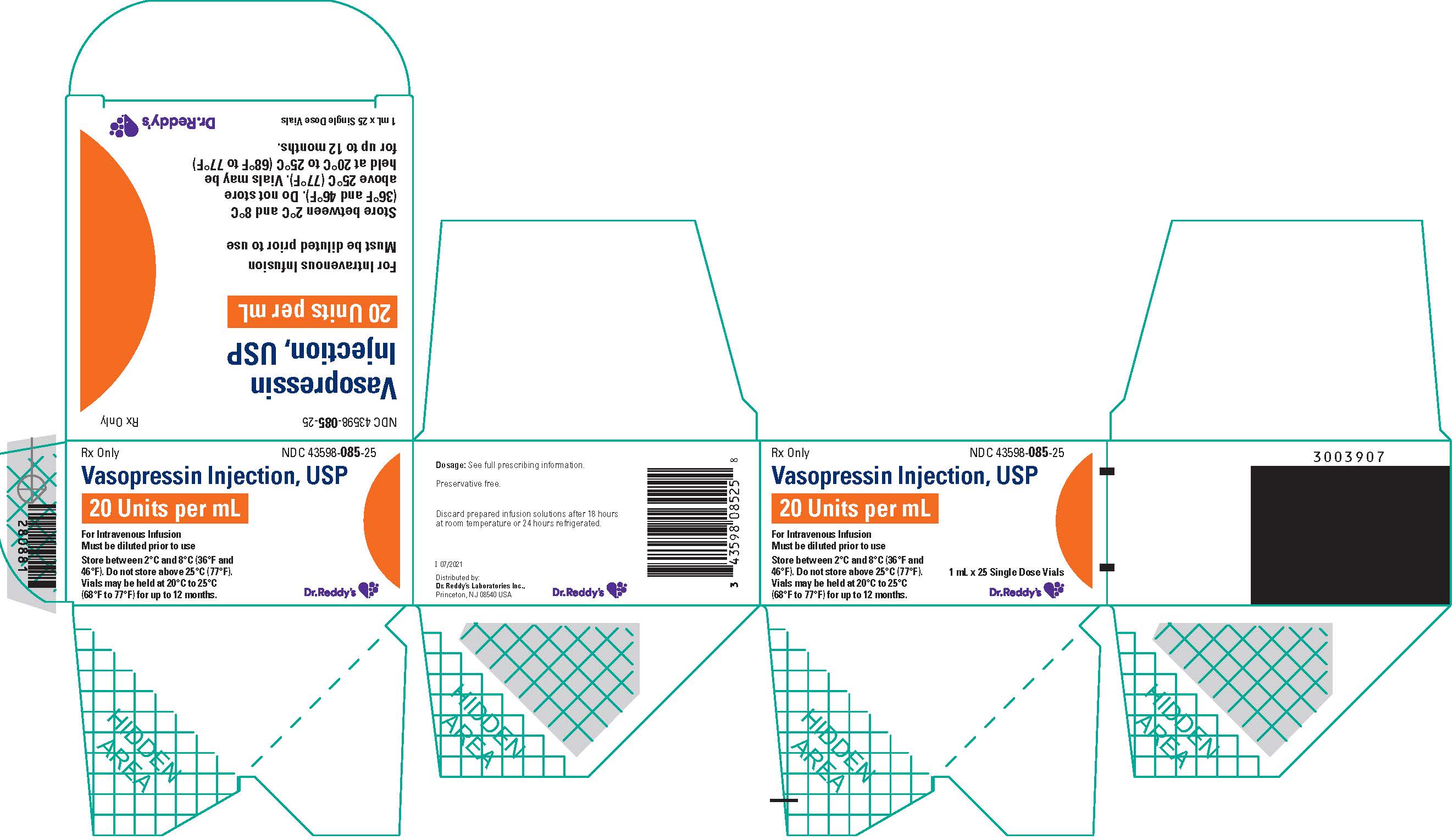NDC 43598-085 Vasopressin Vasopressin