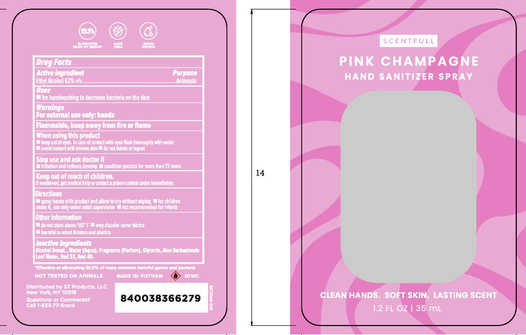 Product Images Scentfull Hand Sanitizer Pink Champagne Photos ...