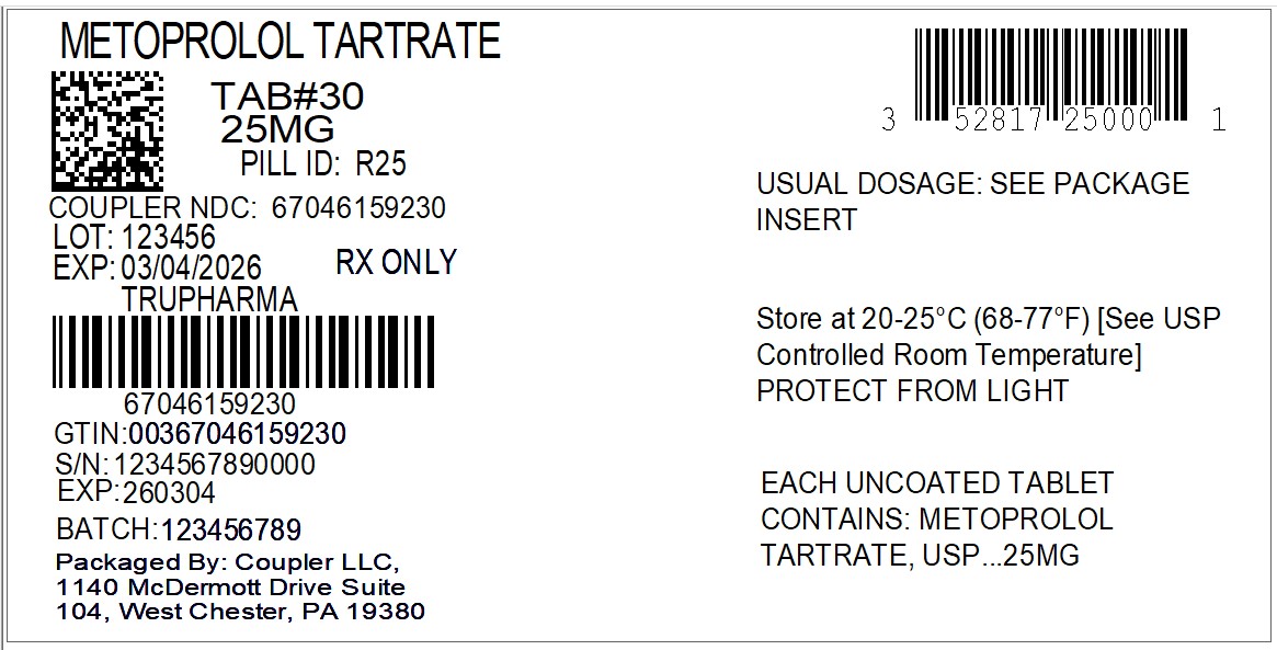 Metoprolol Tartrate Tablet- Images NDC67046-1592