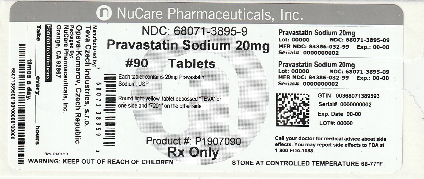 Pravastatin Sodium Tablet Product Images - NDC 68071-3895