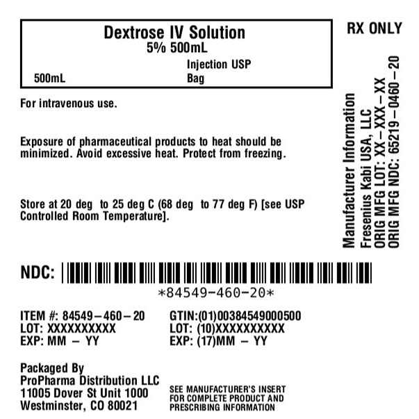 Dextrose Injection, Solution- Images NDC84549-460