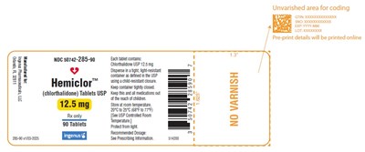 Hemiclor Tablet FDA Label - NDC 50742-285