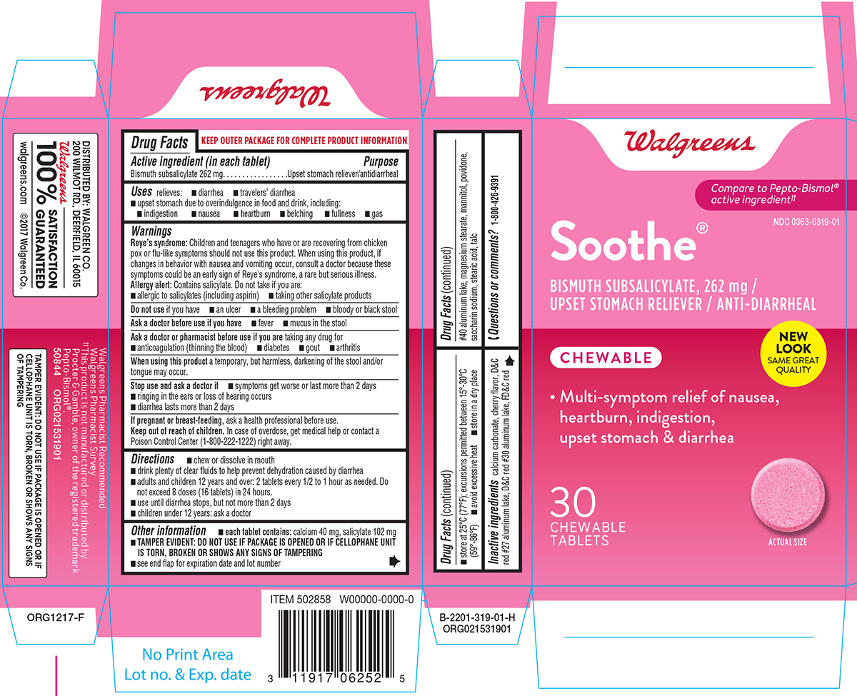 NDC 0363-0319 Soothe Tablet, Chewable Oral Label Information - Details ...