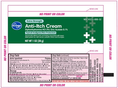 Anti-itch Cream Cream FDA Label - NDC 41226-888