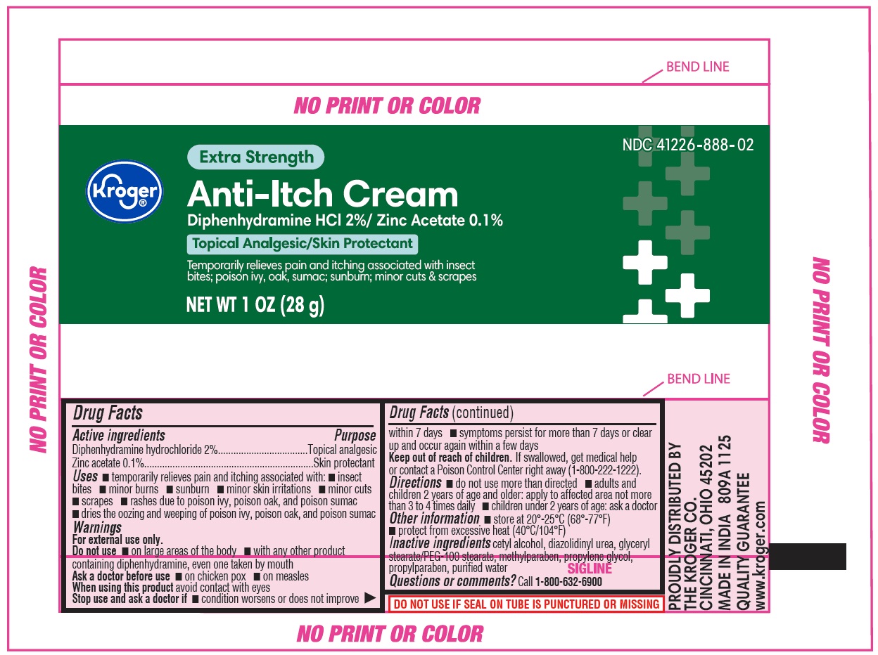 Anti-itch Cream Cream FDA Label - NDC 41226-888