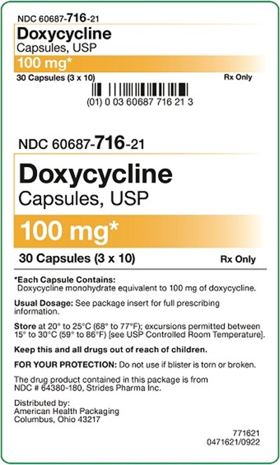 FDA Label for Doxycycline Capsule Oral - Indications, Usage & Precautions