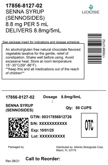 Onelax Senna Syrup- Images NDC17856-8127